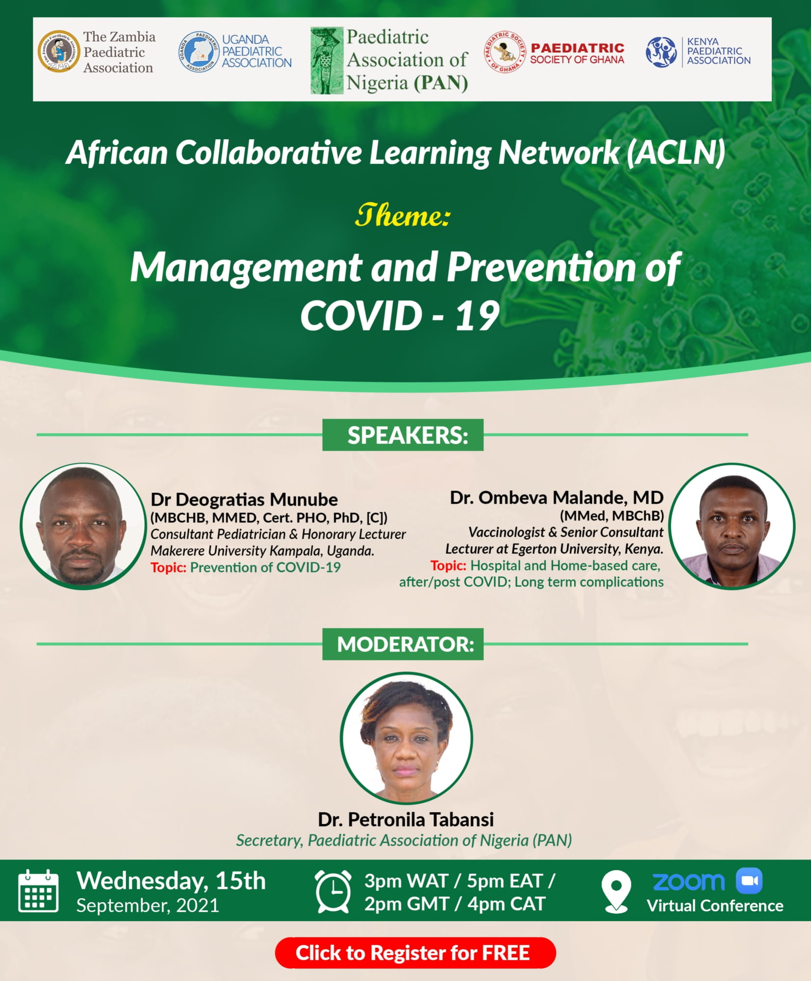 MANAGEMENT AND PREVECTION OF COVID-19 (ACLN) – Paediatric Association ...